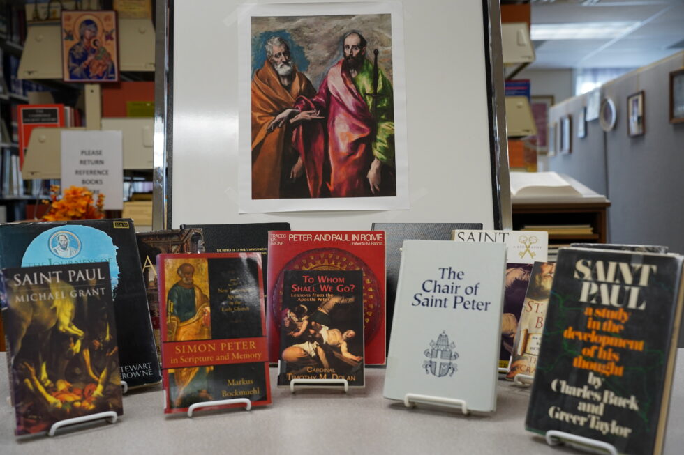 Saints Peter and Paul - Library Display - Holy Apostles College & Seminary